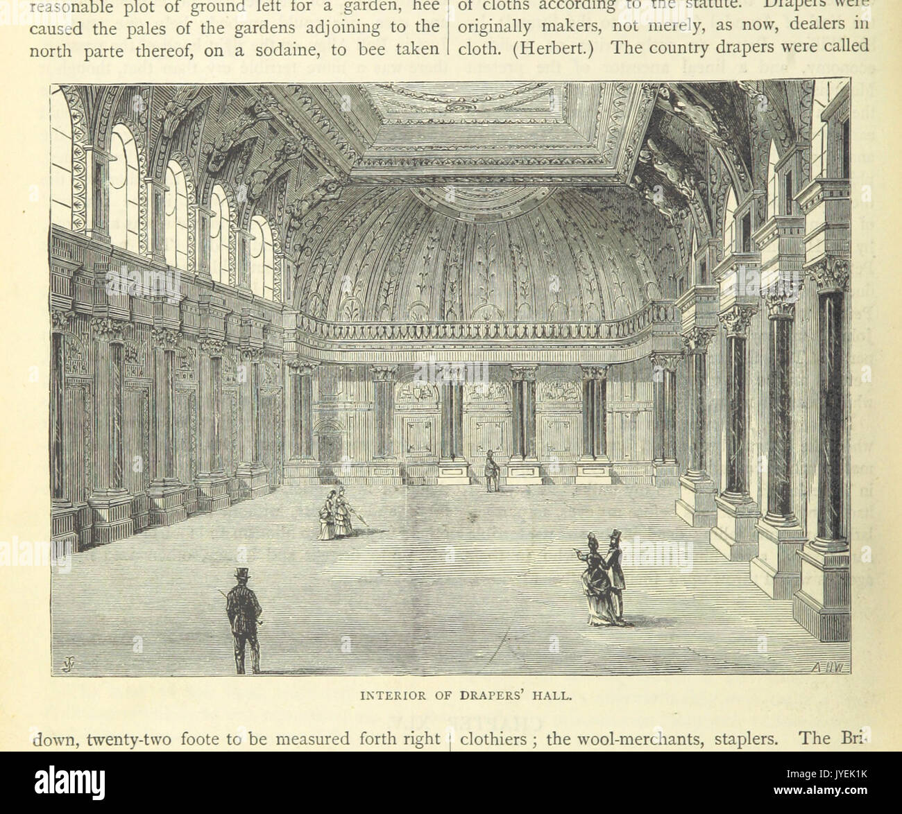ONL (1887) 1.516 Interior of Drapers' Hall Stock Photo - Alamy