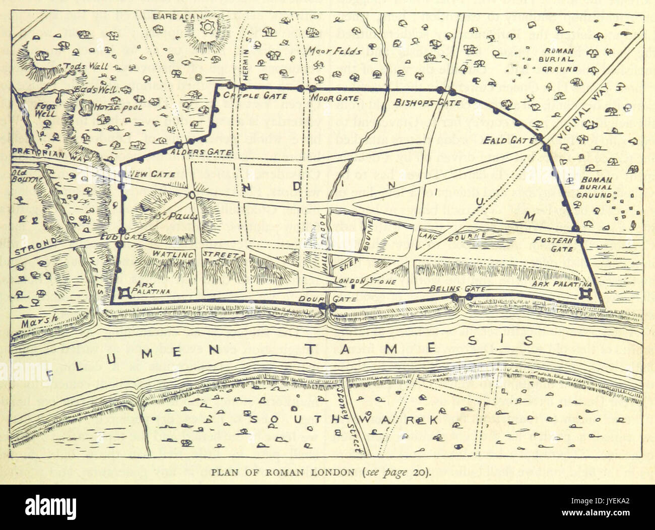 Roman london map hi-res stock photography and images - Alamy
