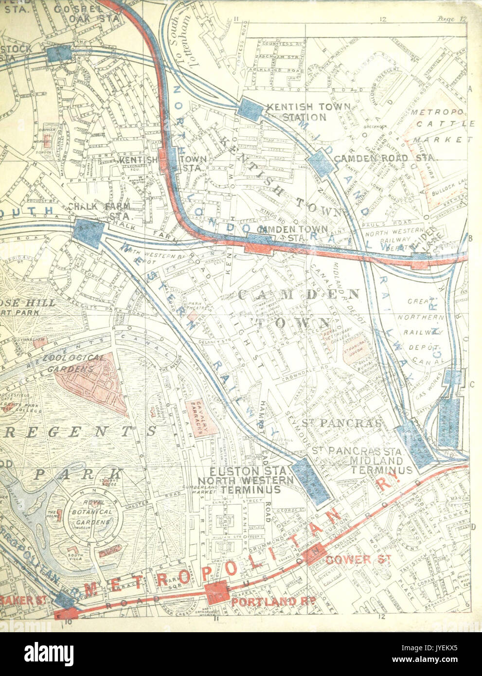 London 1888 map hi-res stock photography and images - Alamy