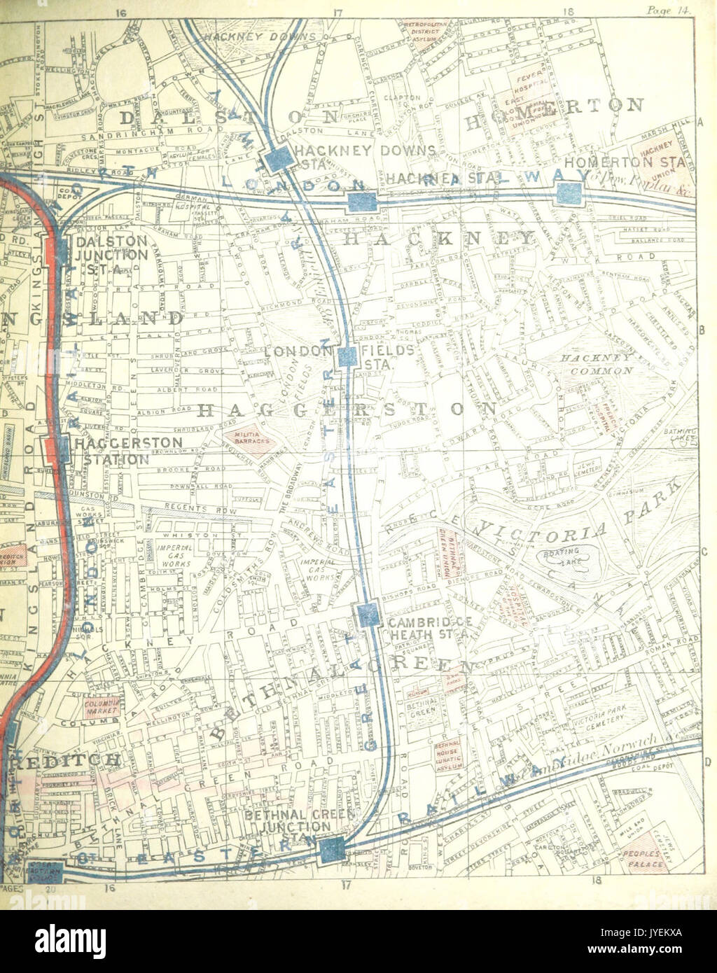 London 1888 map hi-res stock photography and images - Alamy