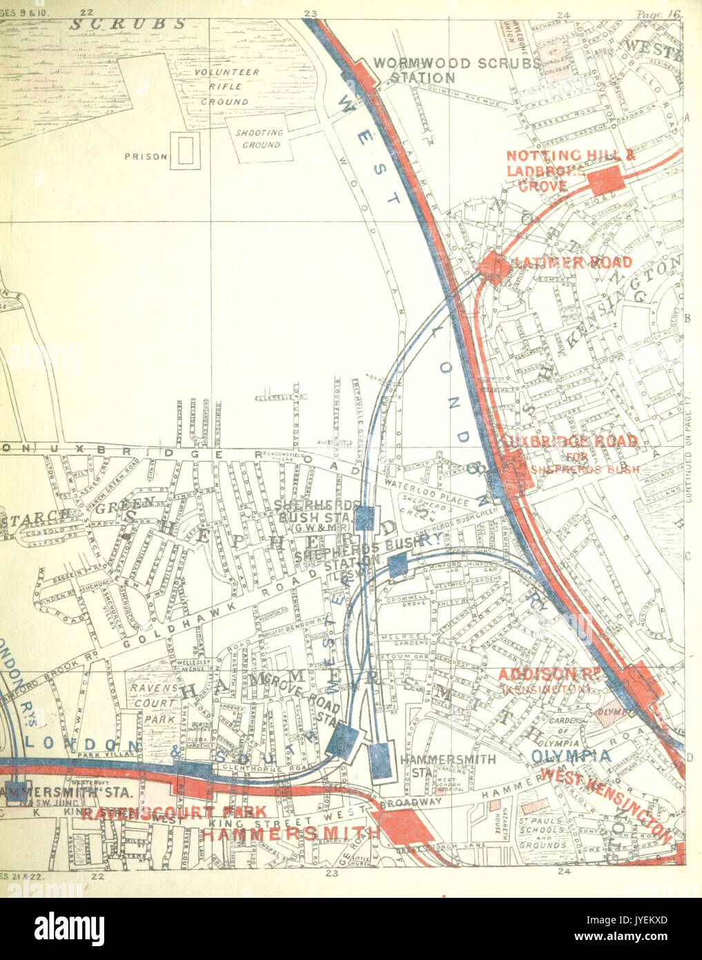 London 1888 map hi-res stock photography and images - Alamy