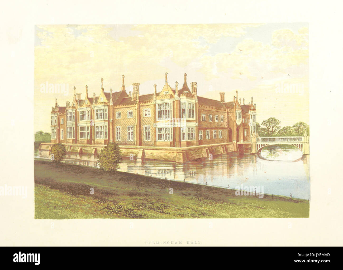 CS p3.054 Helmingham Hall, Suffolk Morris's County Seats, 1879 Stock ...