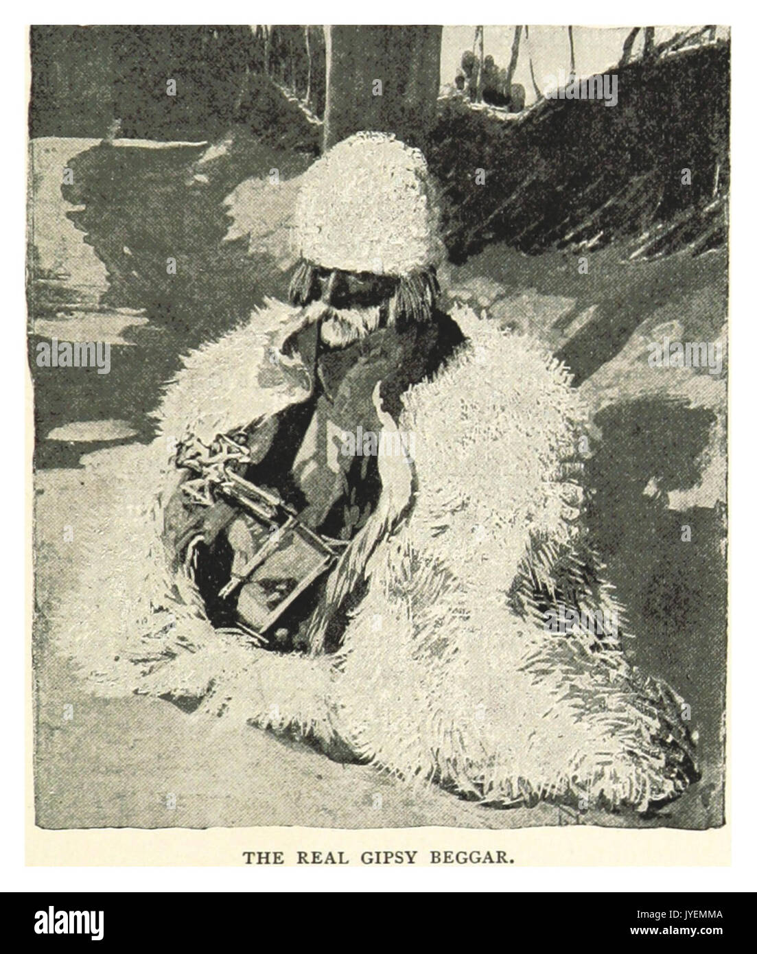 Beggar illustration Cut Out Stock Images & Pictures - Alamy