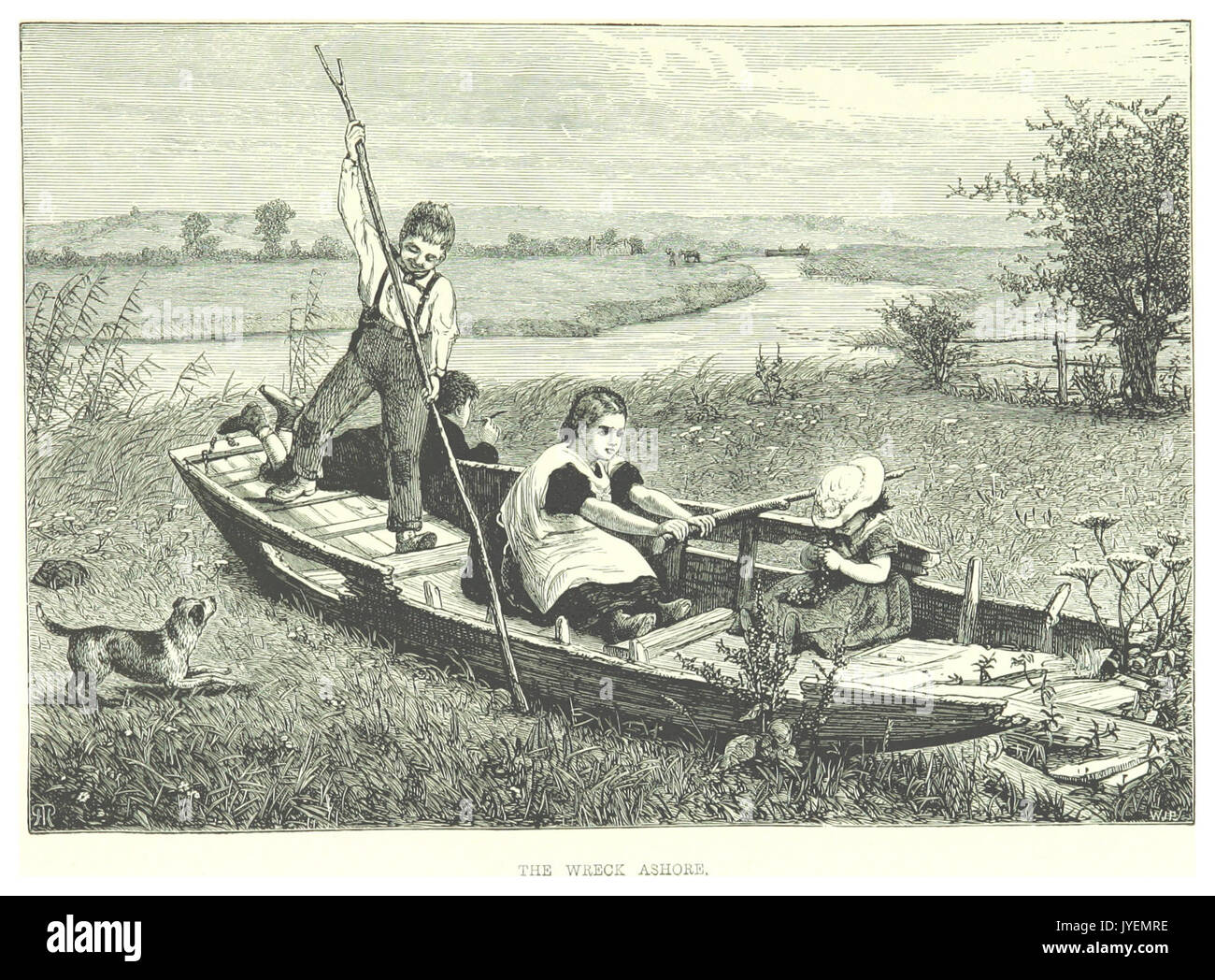 RO(1875) P087 THE WRECK ASHORE Stock Photo - Alamy