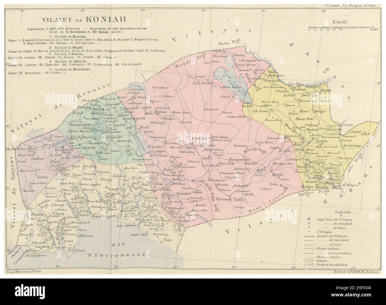 Map of konya hi-res stock photography and images - Alamy