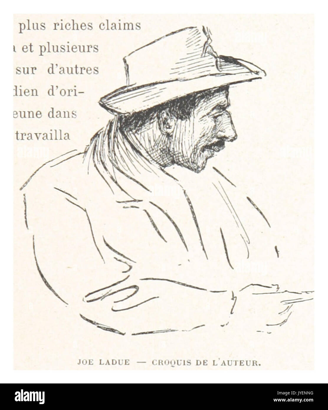 BOILLOT(1899) p191 JOE LADUE CROQUIS DE L'AUTEUR Stock Photo - Alamy