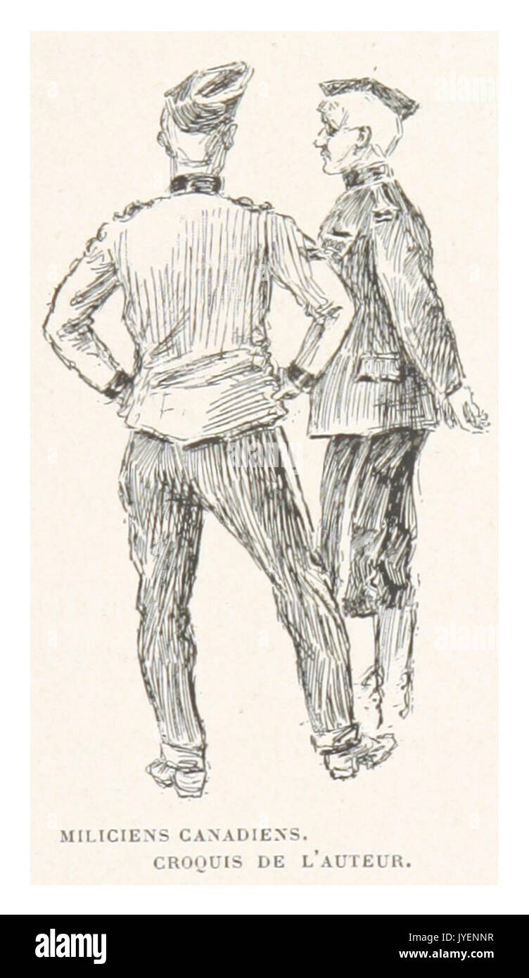 BOILLOT(1899) p225 MILICIENS CANADIENS. CROQUIS DE L'AUTEUR Stock Photo ... BOILLOT(1899) p225 MILICIENS CANADIENS. CROQUIS DE L'AUTEUR Stock Photo ...