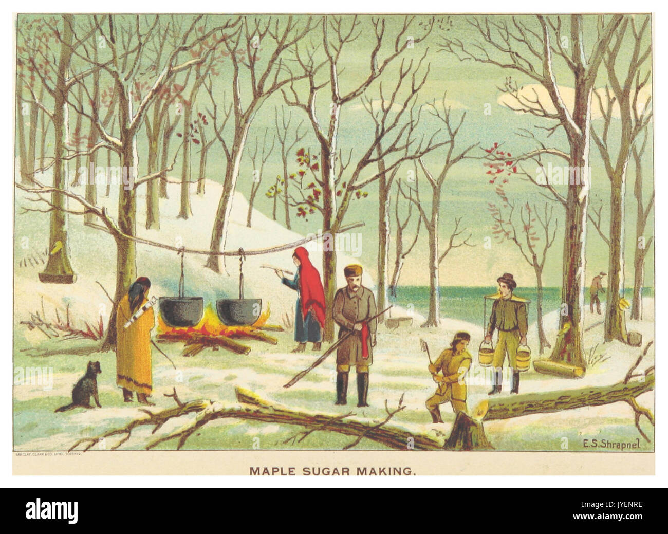 Boiling and refining maple syrup hi-res stock photography and images ...