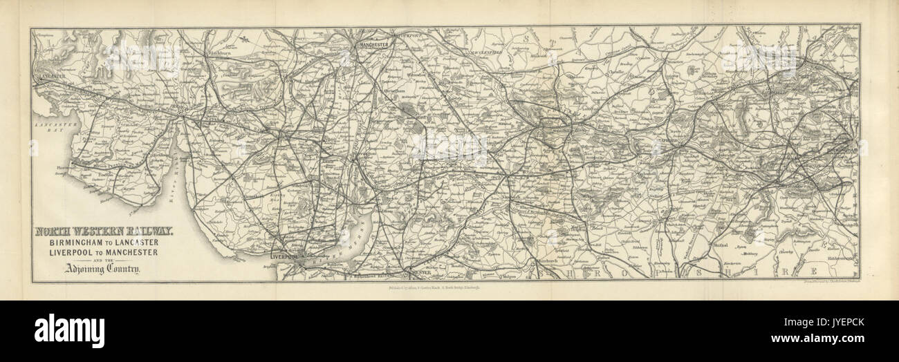 North manchester map hi-res stock photography and images - Alamy