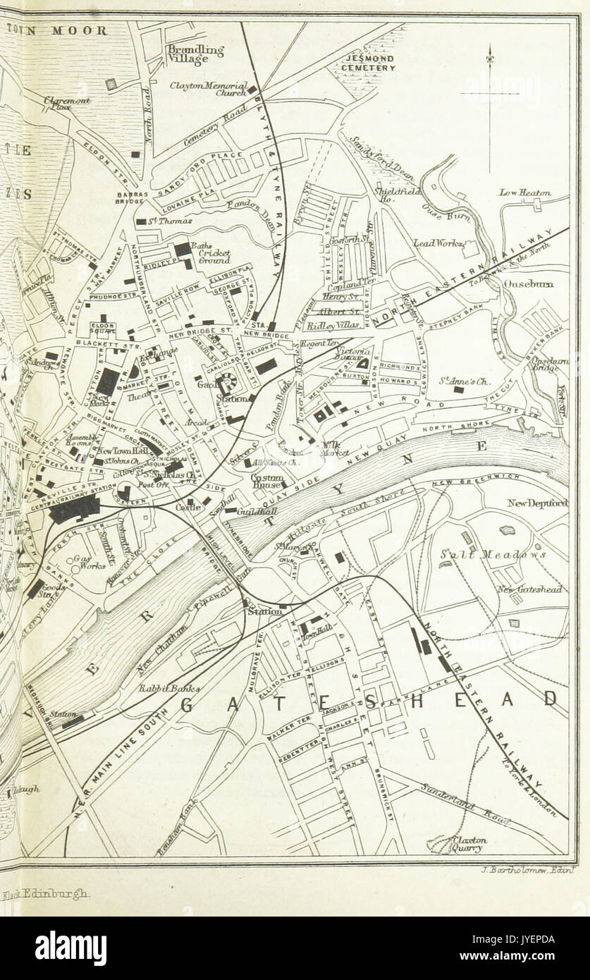 Map of gateshead hi-res stock photography and images - Alamy