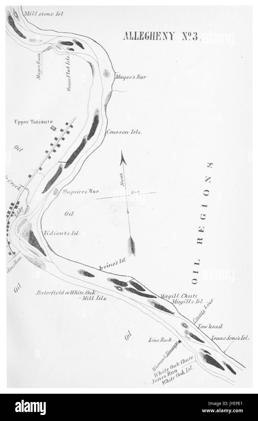 Allegheny map hi-res stock photography and images - Alamy