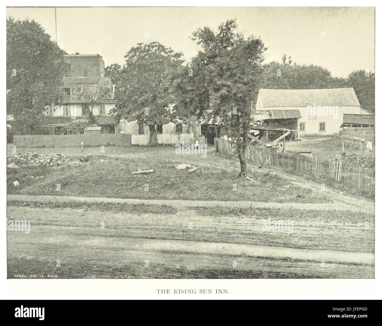 HOTCHKIN(1892) p033 Philadelphia, THE RISING SUN INN Stock Photo - Alamy