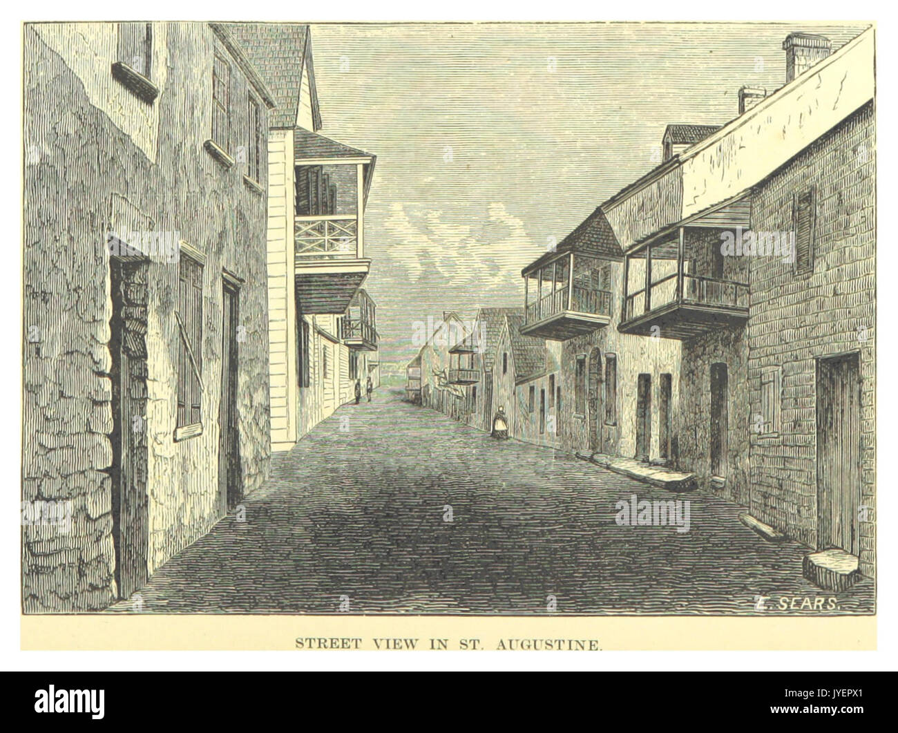 Street in colonial historical Cut Out Stock Images & Pictures - Alamy