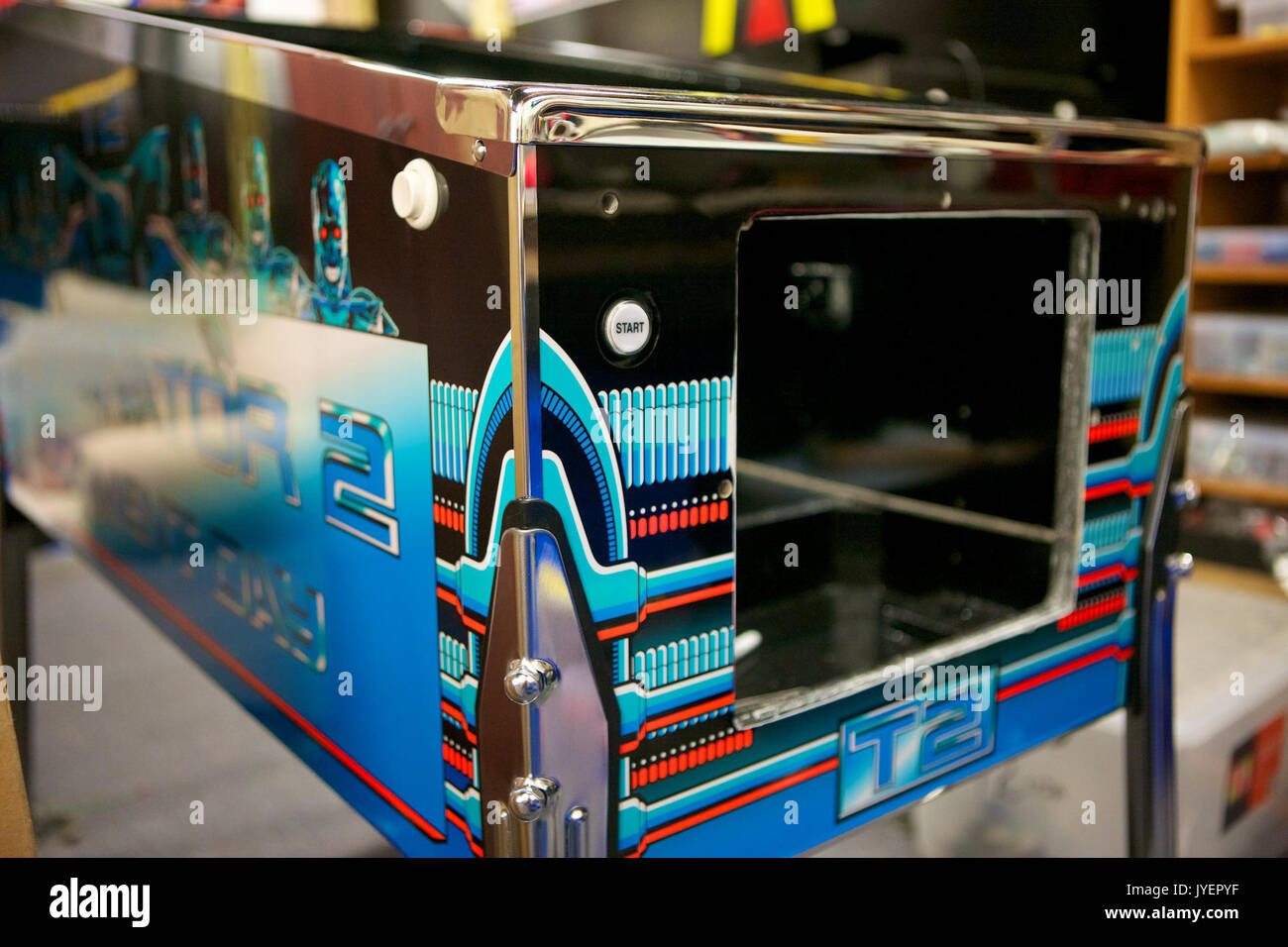 A rebuilt Terminator 2 pinball machine by Wayne Patrick Finn Melbourne ...