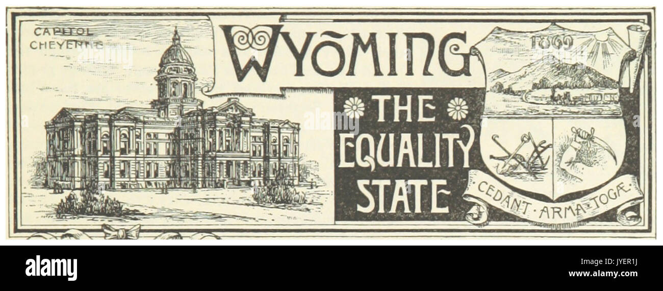 US WY(1891) p905 The Equality State Stock Photo - Alamy