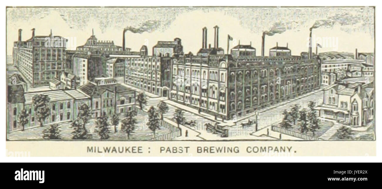 US WI(1891) p903 MILWAUKEE, PABST BREWING COMPANY Stock Photo - Alamy