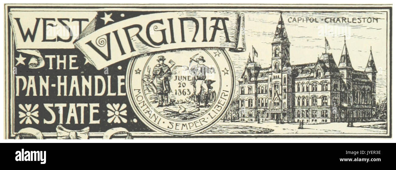 US WV(1891) p881 The pan handle State Stock Photo - Alamy