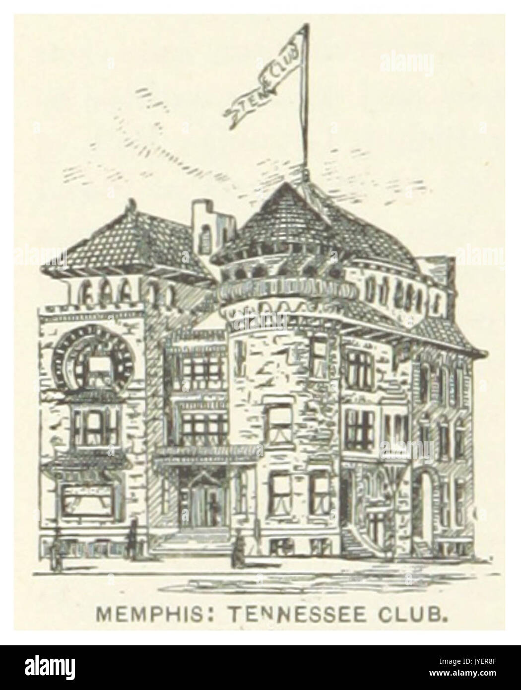 US TN(1891) p806 MEMPHIS, TENNESSEE CLUB Stock Photo - Alamy