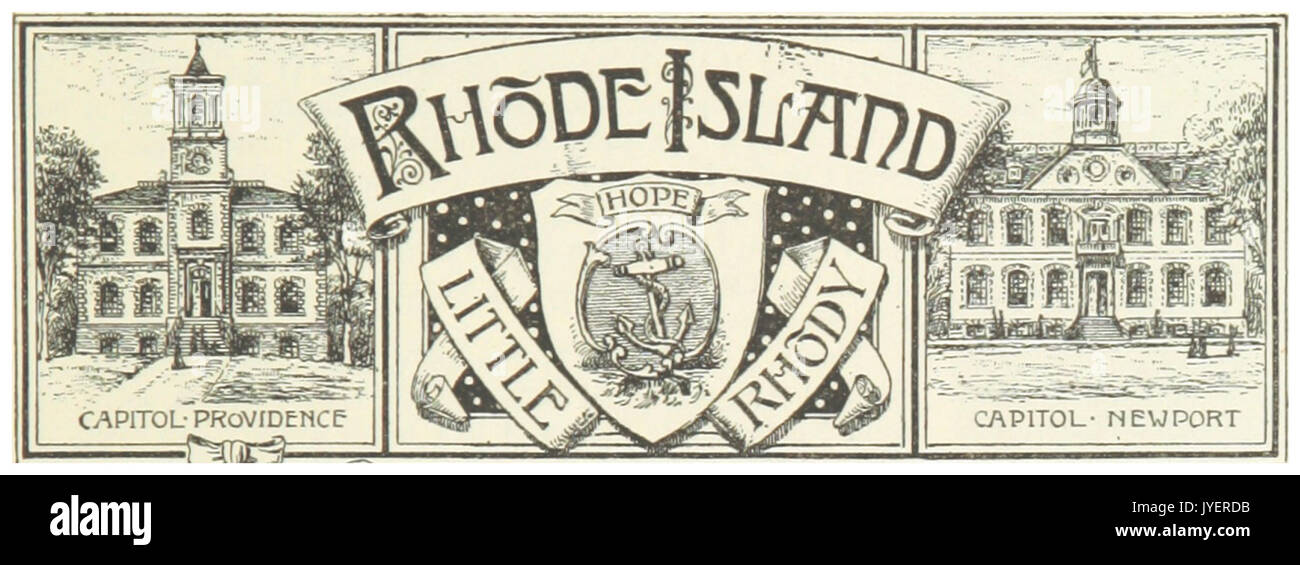 US RI(1891) p765 Little Rhody Stock Photo - Alamy