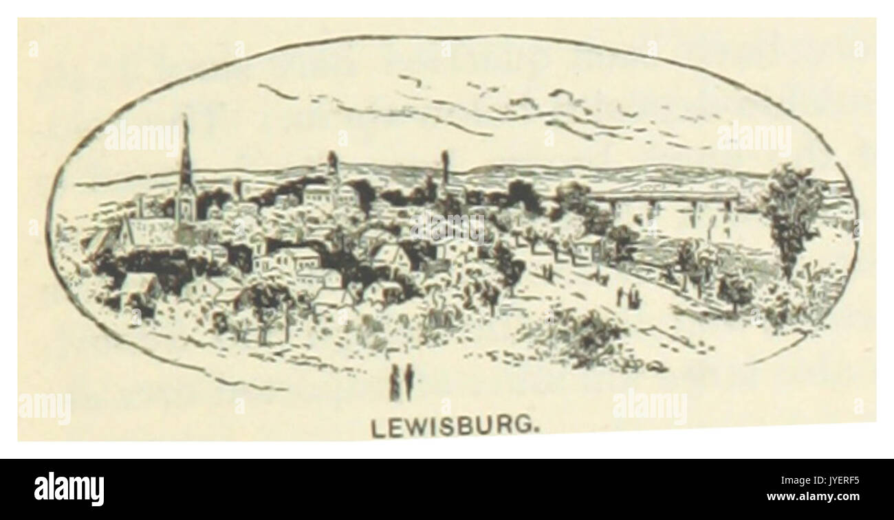 Map of lewisburg hi-res stock photography and images - Alamy