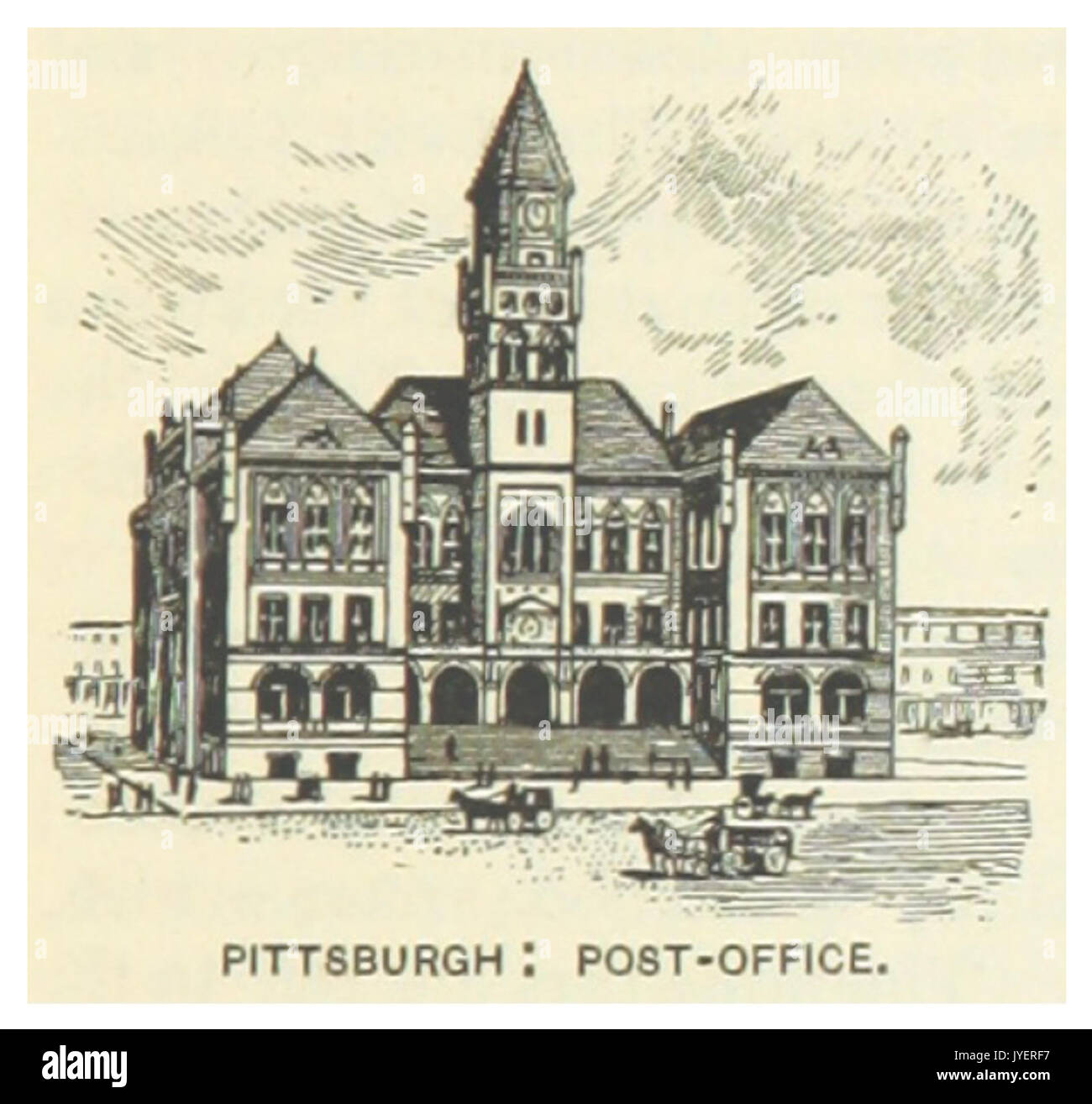 Vintage pittsburgh map Cut Out Stock Images & Pictures - Alamy