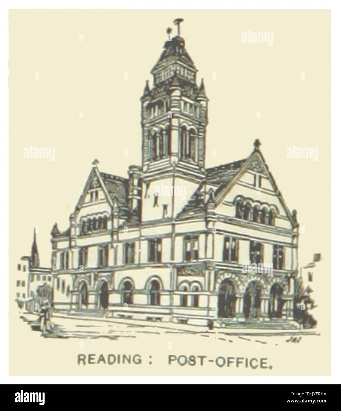 Vintage post office map Cut Out Stock Images & Pictures - Alamy