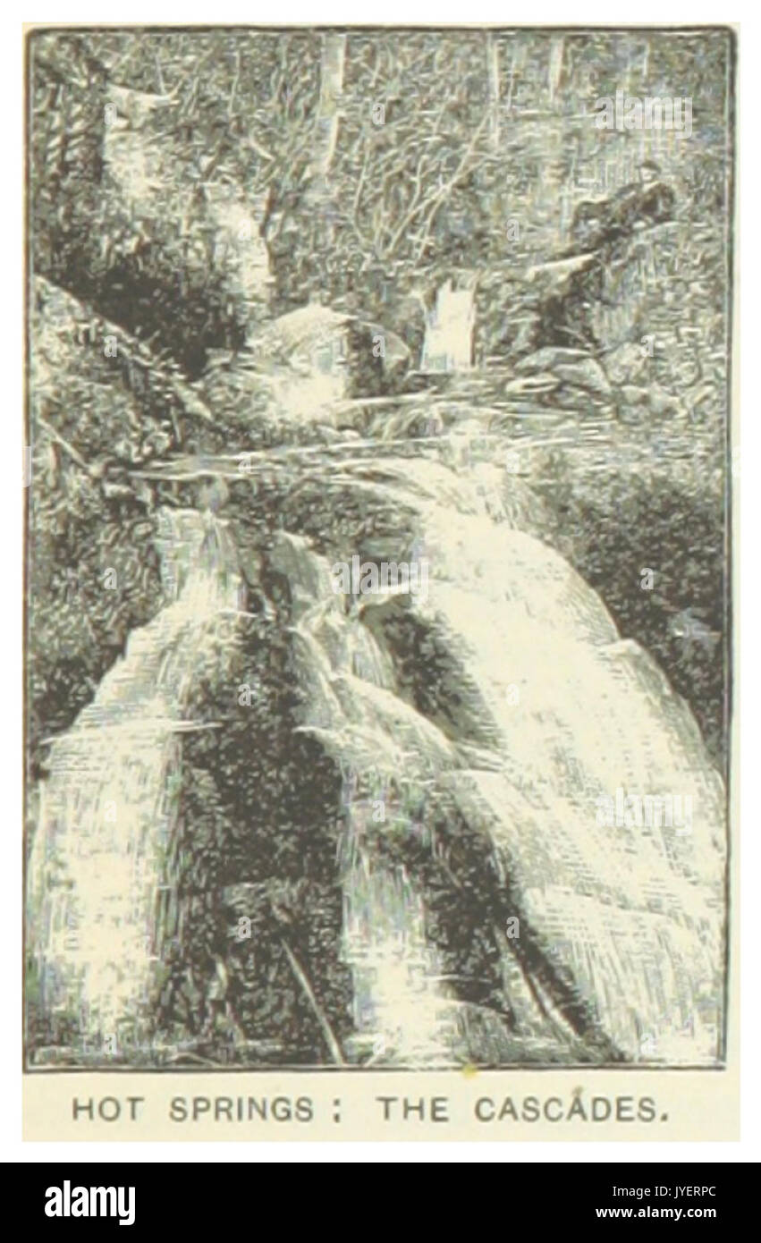 Old map of hot springs hi-res stock photography and images - Alamy