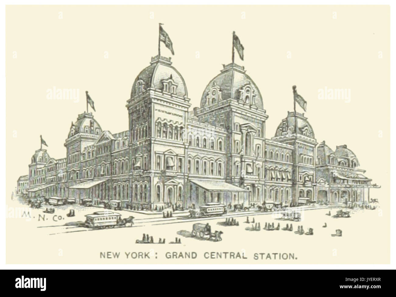 US NY(1891) p621 NYC, GRAND CENTRAL STATION Stock Photo - Alamy