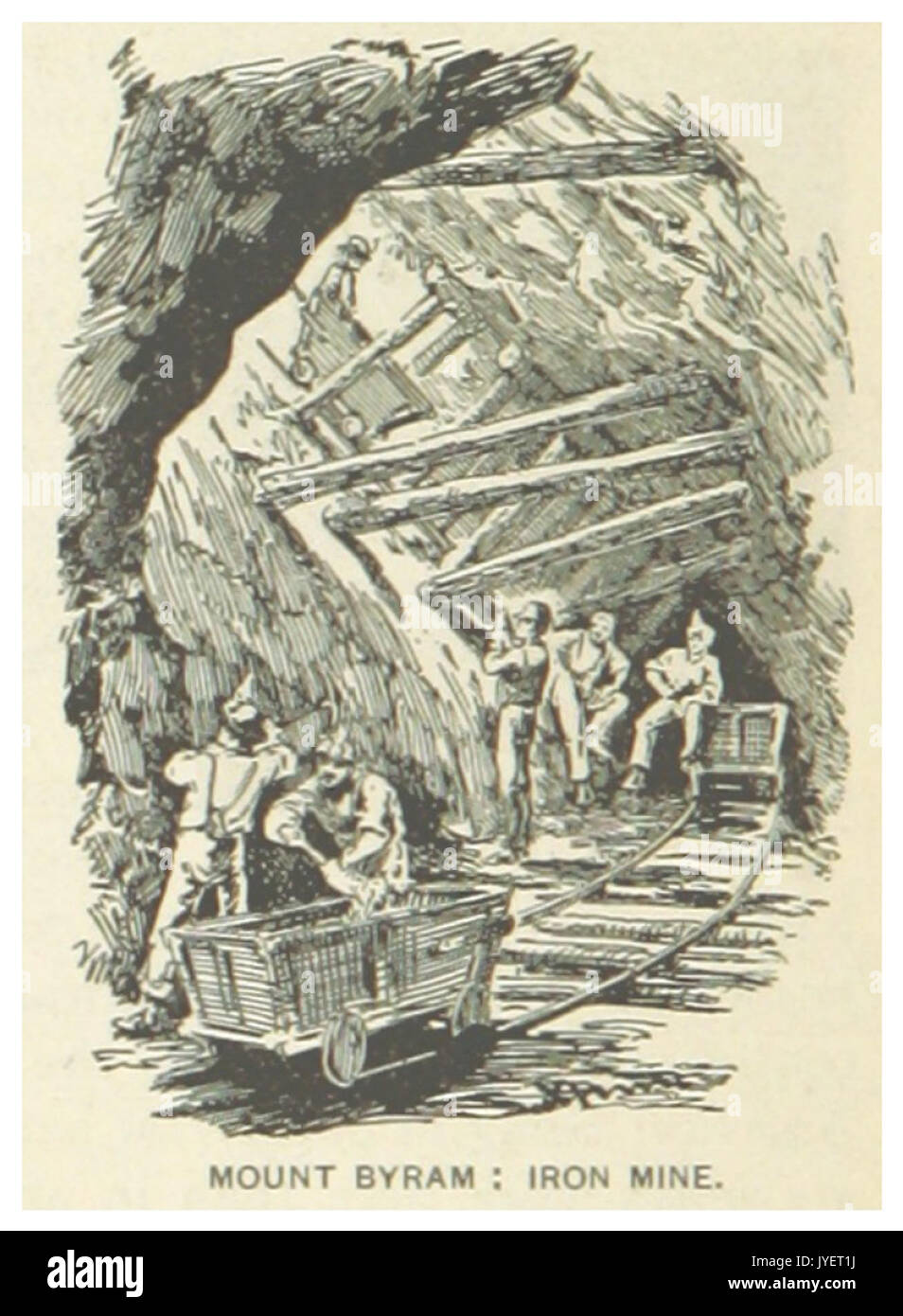 US NJ(1891) p558 MOUNT BYRAM, IRON MINE Stock Photo - Alamy