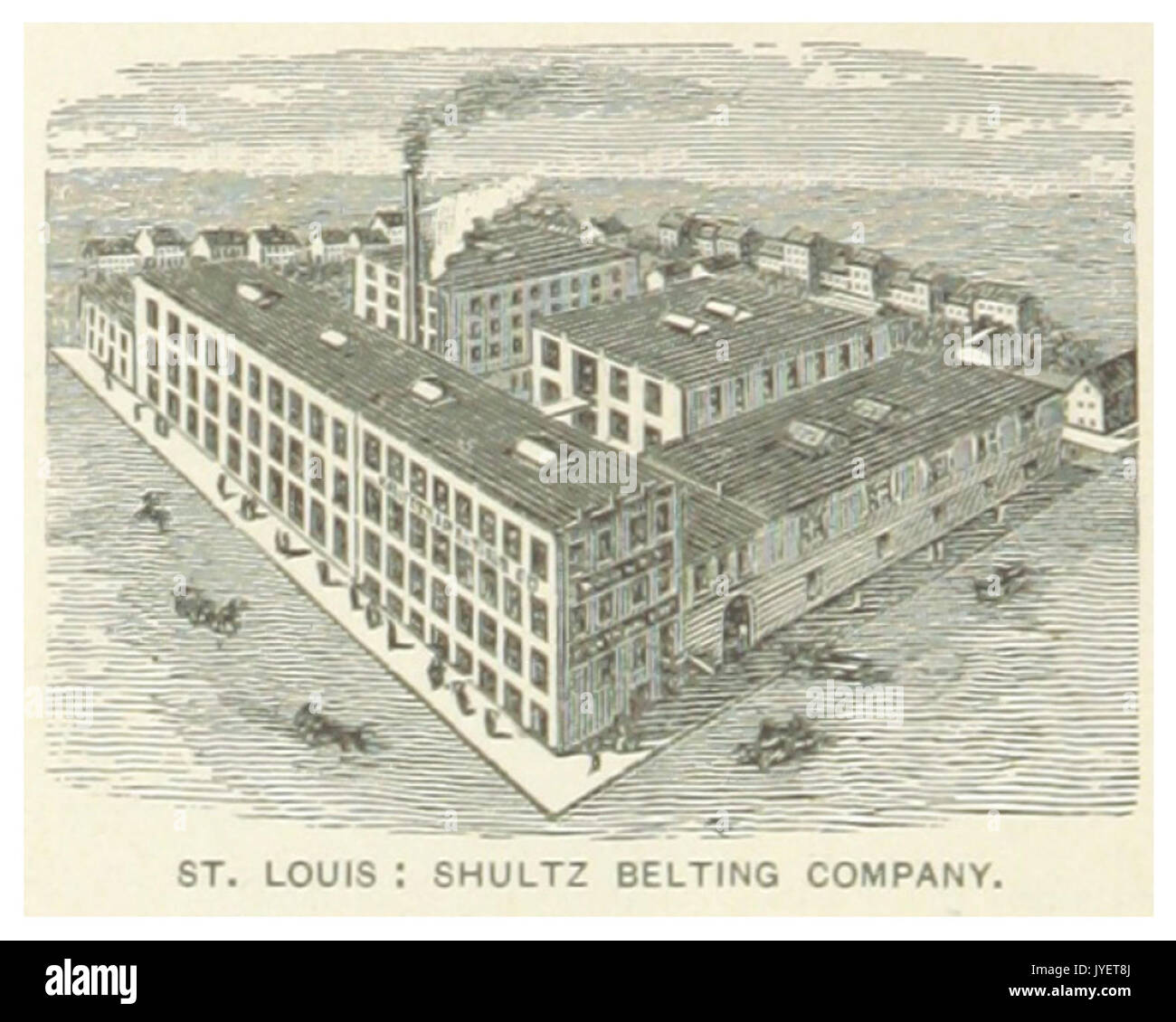 US MO(1891) p462 ST. LOUIS, SHULTZ BELTING COMPANY Stock Photo - Alamy