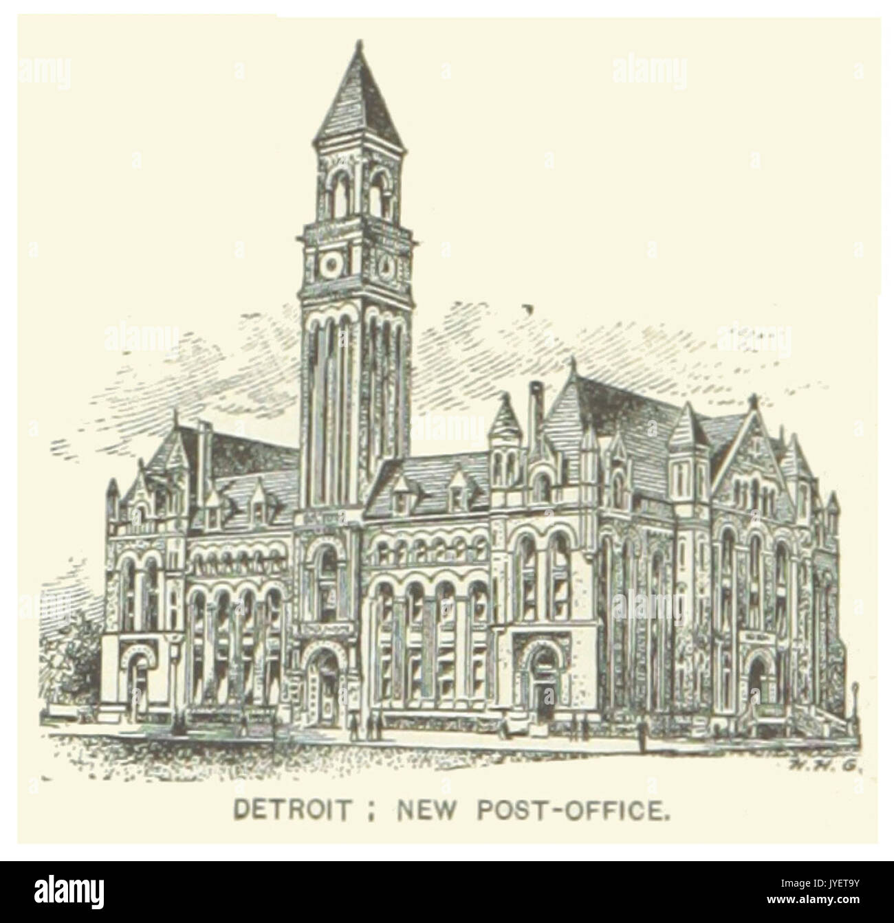 Detroit post office hi-res stock photography and images - Alamy