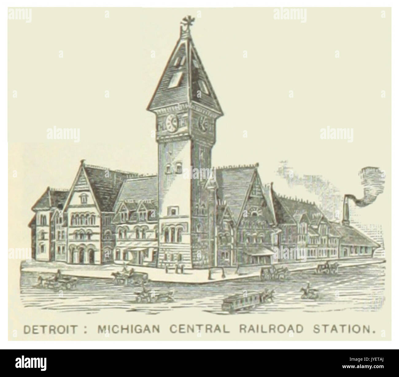 Railroad Map Of Michigan High Resolution Stock Photography and Images ...