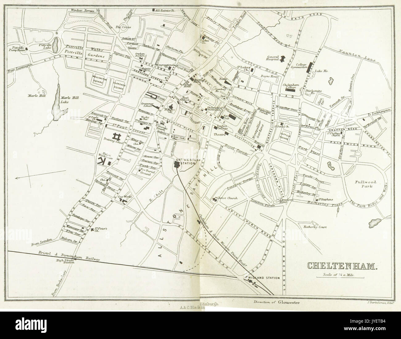 Map Of Cheltenham High Resolution Stock Photography and Images - Alamy