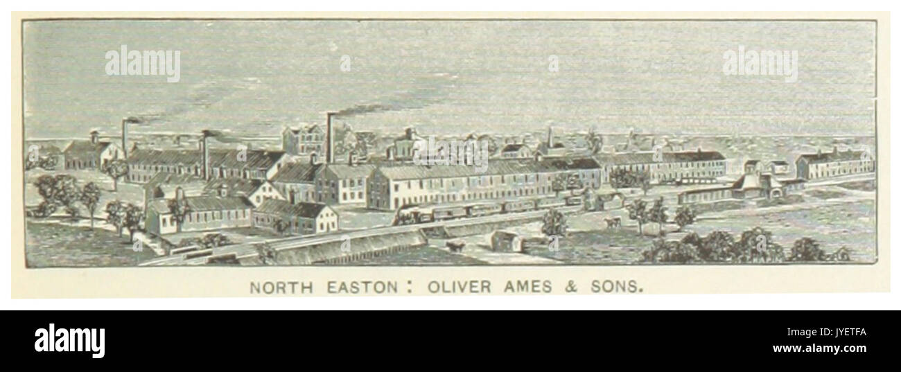 Us ma 1891 p381 north easton hi-res stock photography and images - Alamy