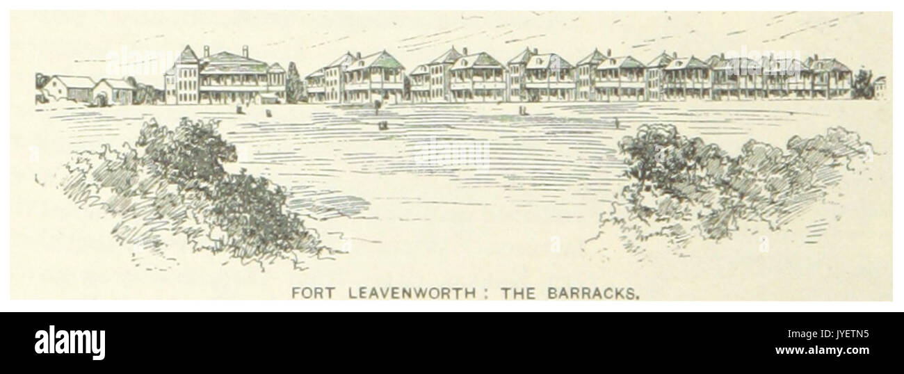 US KS(1891) p274 FORT LEAVENWORTH, BARRACKS Stock Photo - Alamy