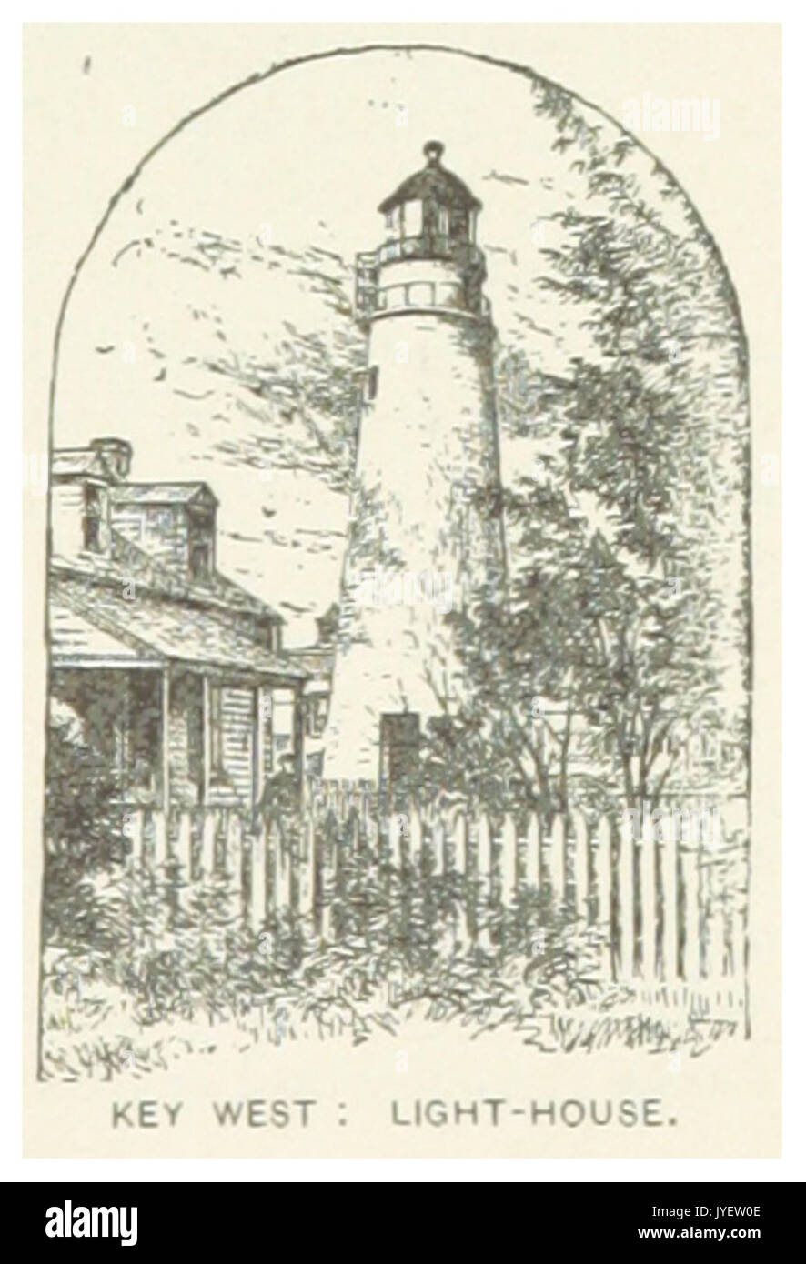 Key west lighthouse Cut Out Stock Images & Pictures - Alamy