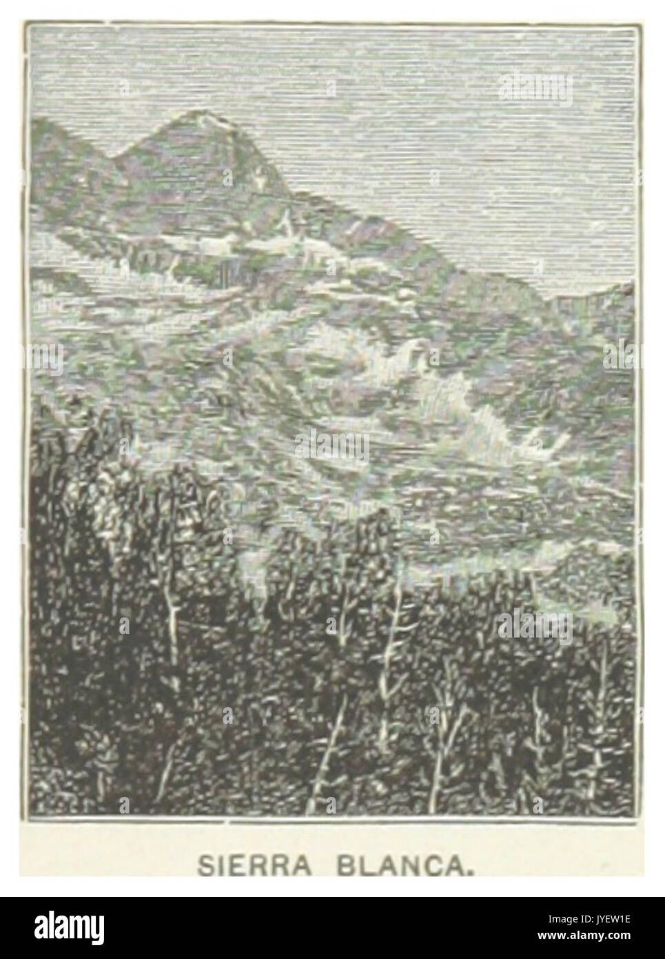 Map of sierra blanca hi-res stock photography and images - Alamy