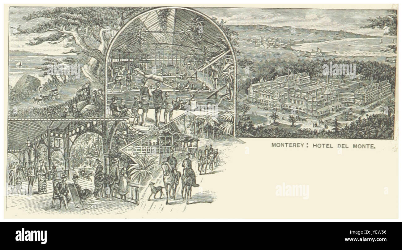 US CA(1891) p080 MONTEREY, HOTEL DEL MONTE Stock Photo - Alamy