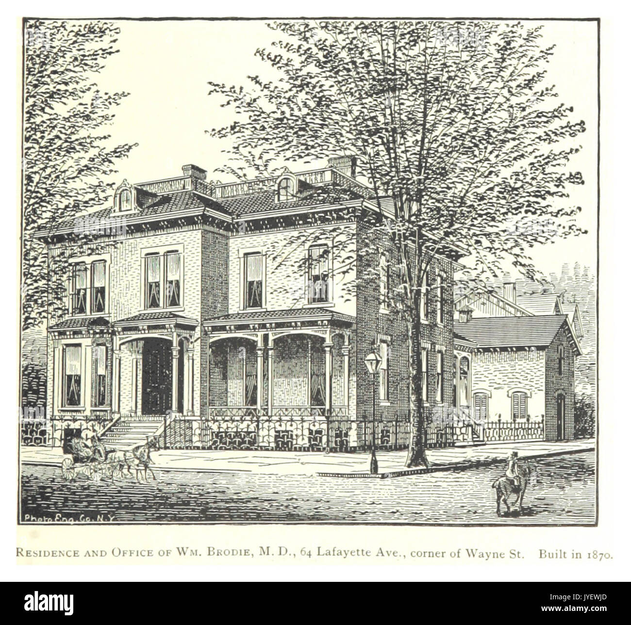 FARMER(1884) Detroit, p461 RESIDENCE AND OFFICE OF W.M. BRODIE, M.D ...