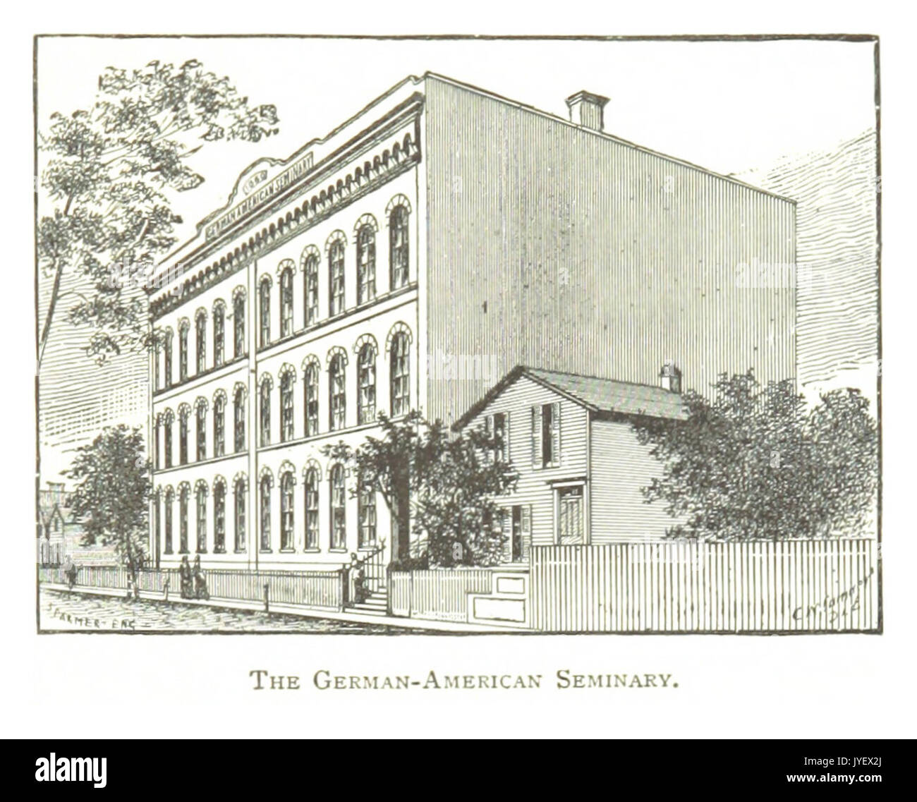 FARMER(1884) Detroit, p771 THE GERMAN AMERICAN SEMINARY Stock Photo - Alamy