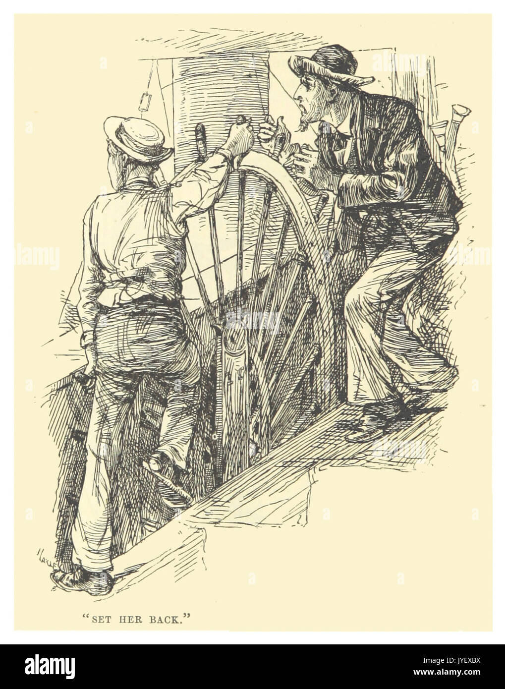 MARK TWAIN(1883) p120 SET HER BACK Stock Photo - Alamy