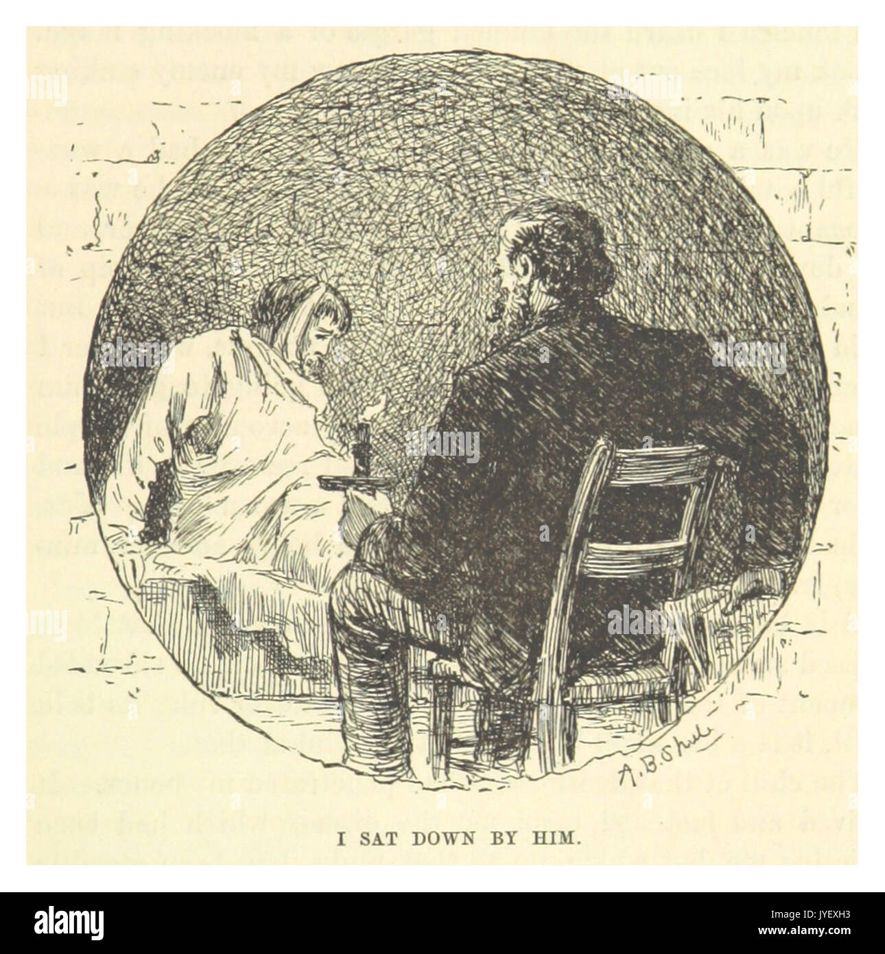 MARK TWAIN(1883) p362 I SAT DOWN BY HIM Stock Photo - Alamy