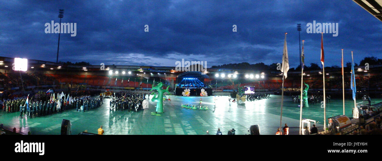 An overview image of the Flag Parade from the 2011 Nijmegen Four Days ...