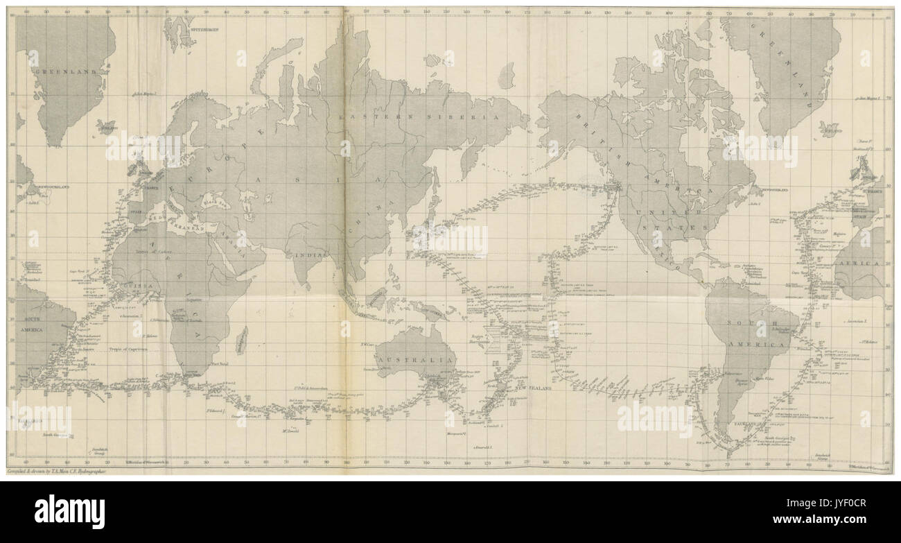 Vintage world flying map hi-res stock photography and images - Alamy