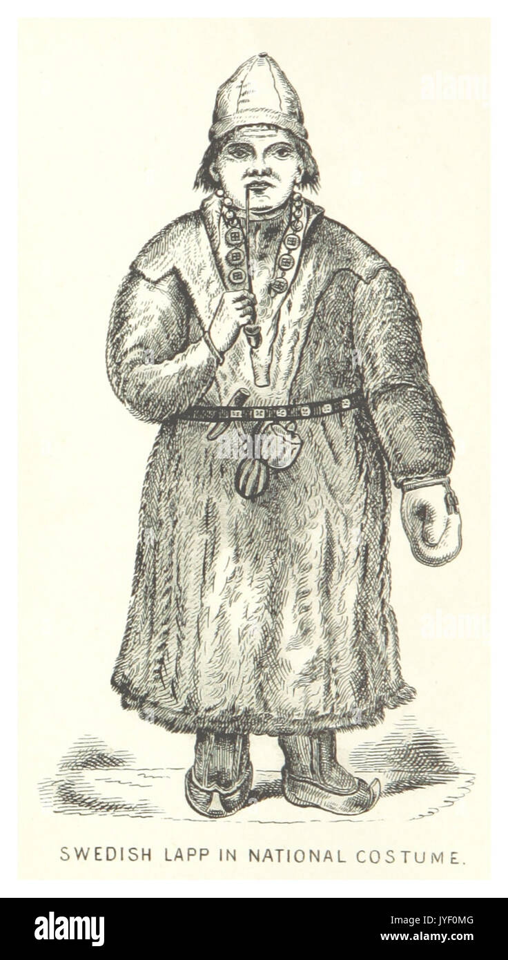 MACKINNON(1878) p010 SWDISH LAPP IN NATIONAL COSTUME Stock Photo - Alamy