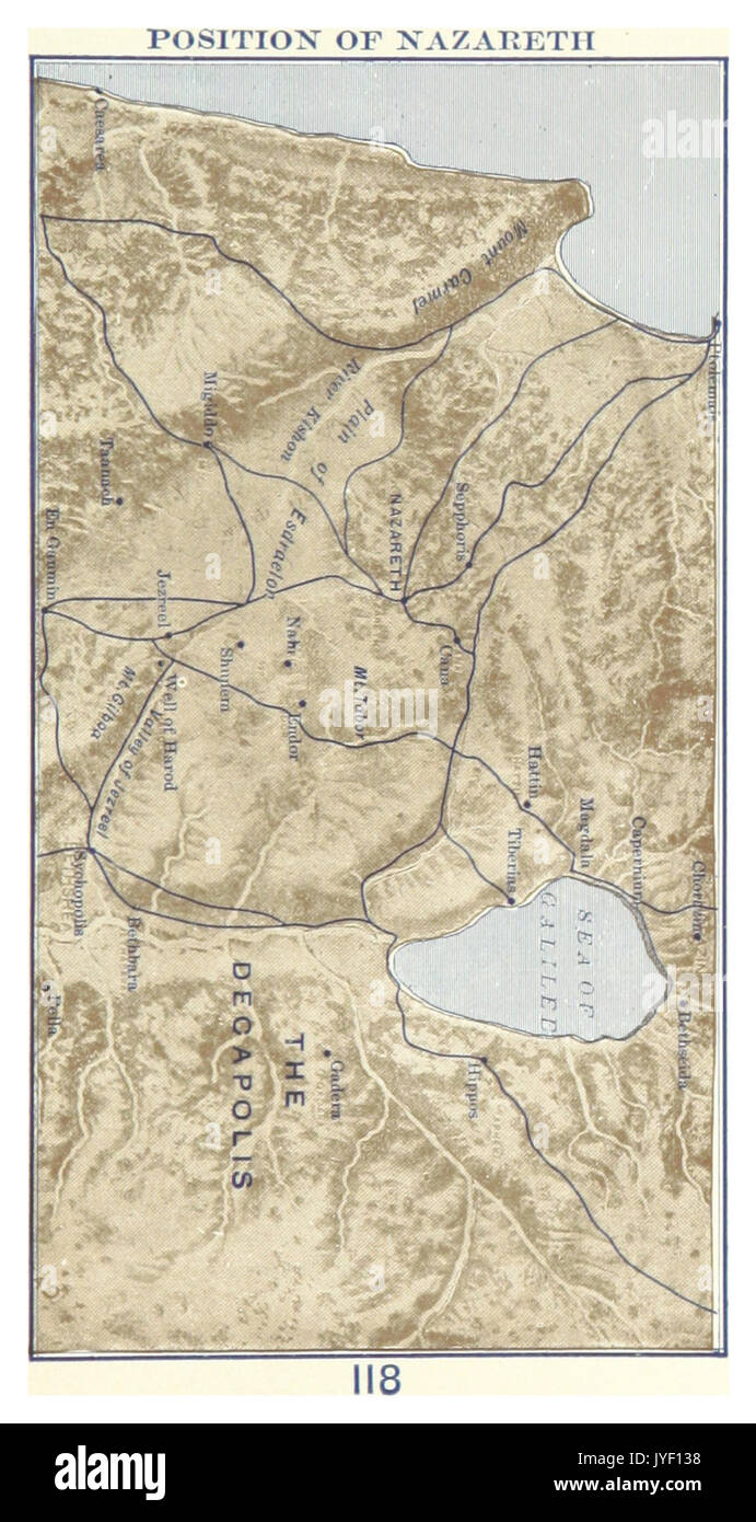 Map of nazareth hi-res stock photography and images - Alamy