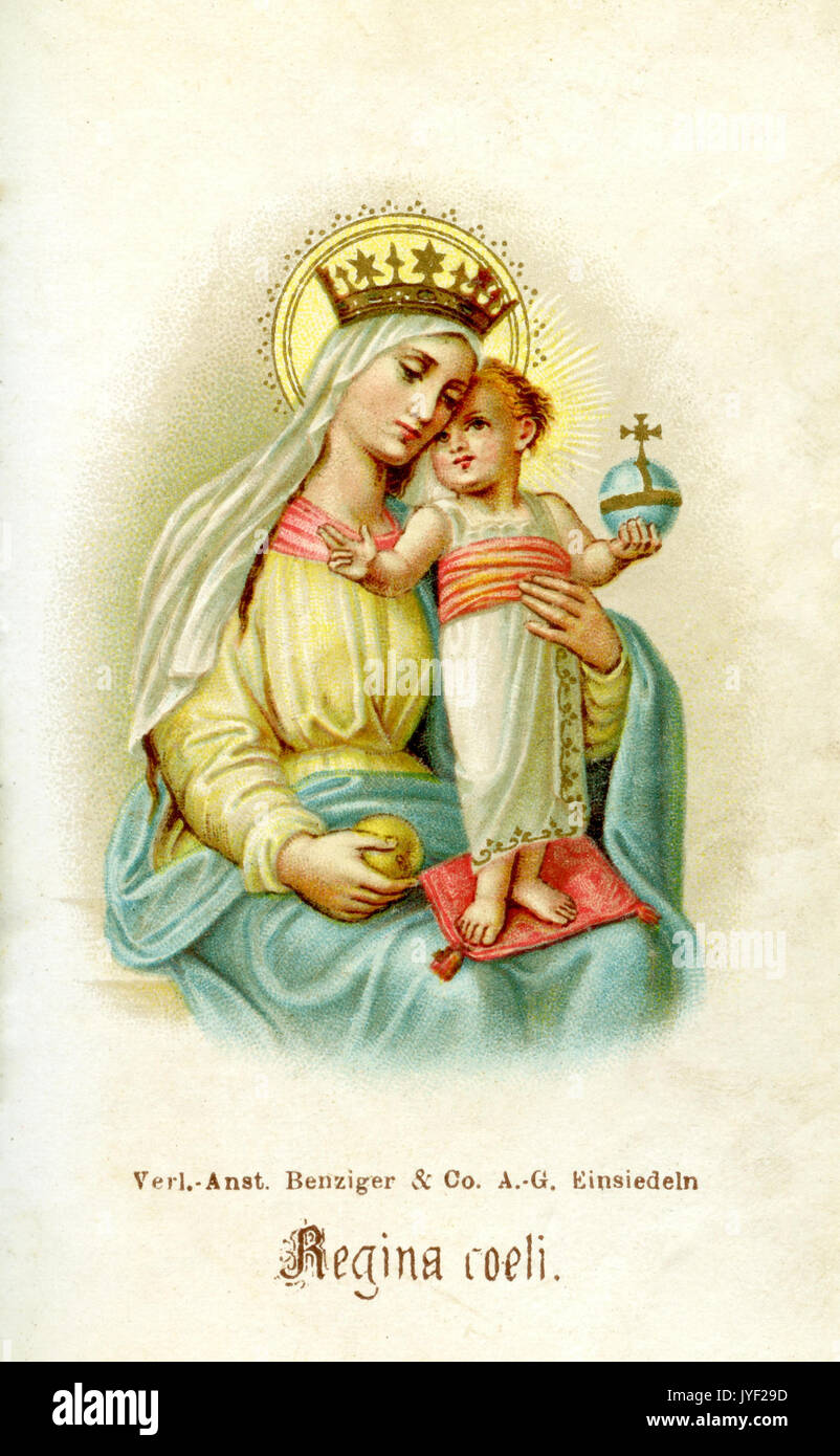 Regina Coeli , Madonna with the Child Jesus Stock Photo - Alamy