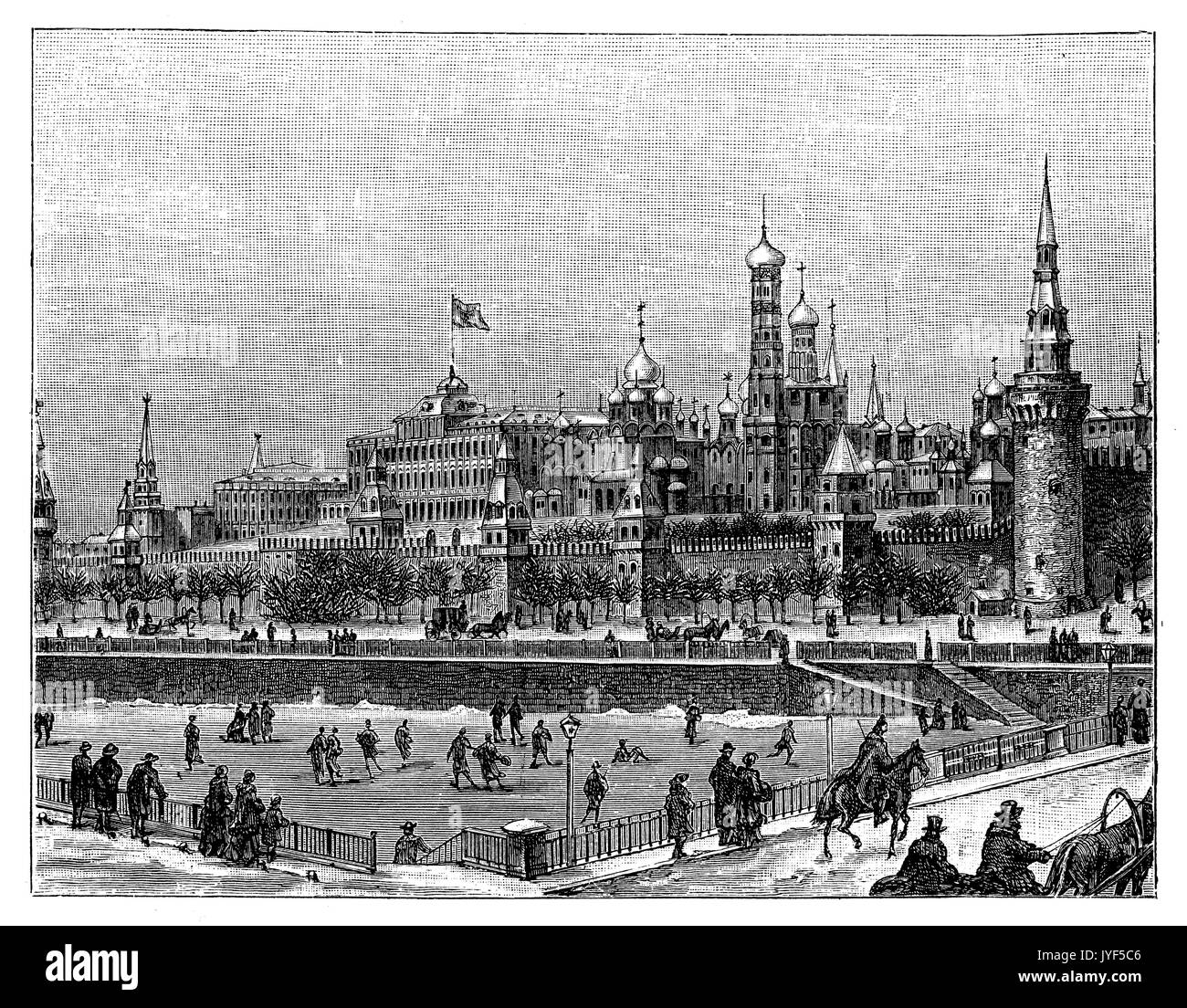 Kremlin vintage Black and White Stock Photos & Images - Alamy