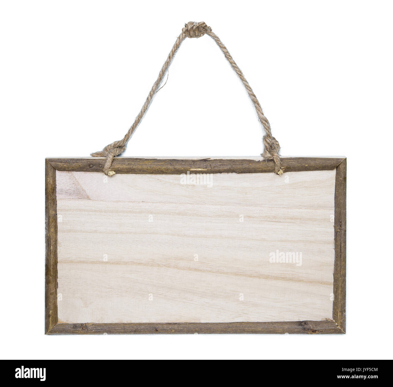 wooden rectangle frame on white background Stock Photo - Alamy