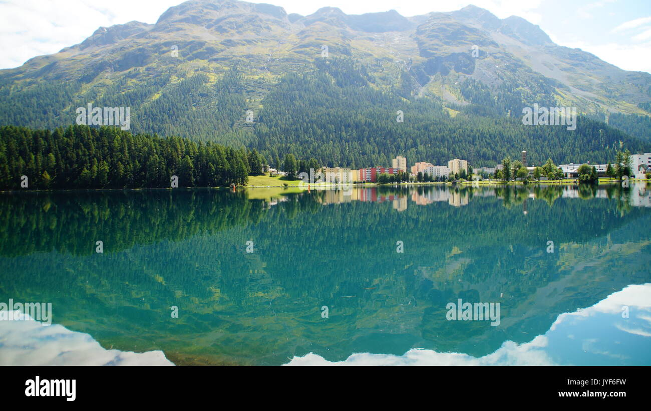 St. Moritz Lake, Switzerland Stock Photo - Alamy